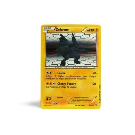 Carte Pokémon Zekrom 130 PV BW005 Promo NEUF FR Cdiscount Jeux Jouets