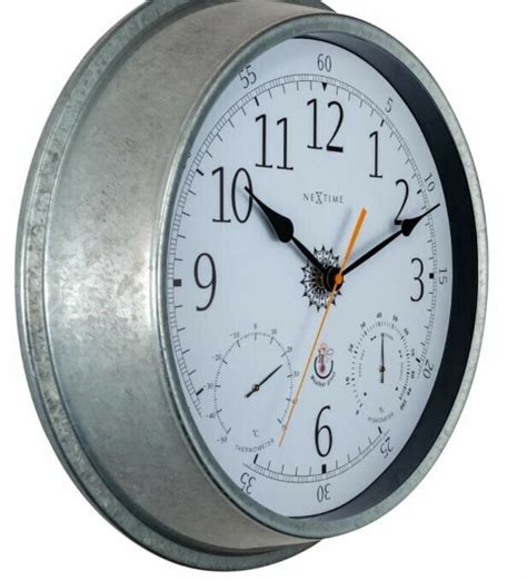 Pendule étanche ronde en galva