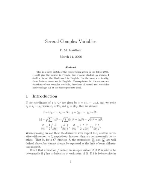 the cauchy integral formula in several complex variables pdf series mathematics
