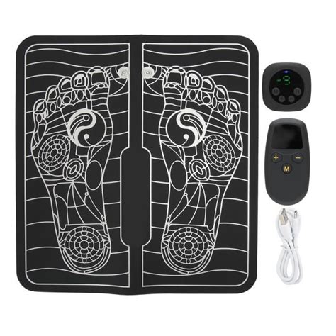MSA Tapis De Masseur Électrique Des Pieds Usb Lcd Ems Coussin De