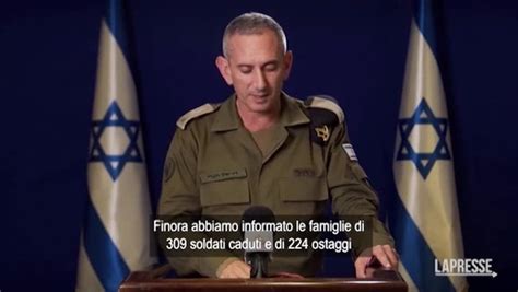 Israele Daniel Hagari Almeno 224 Ostaggi In Mano Ad Hamas Libero