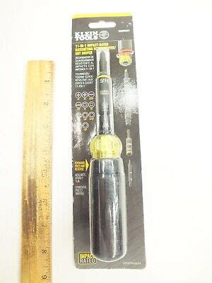 NEW KLEIN TOOLS 11 IN 1 IMPACT RATED RATCHETING SCREWDRIVER NUT DRIVER