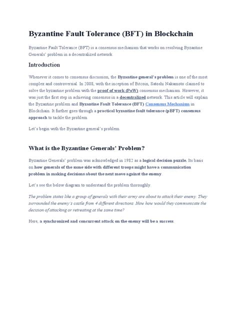 10 byzantine fault tolerant system pdf