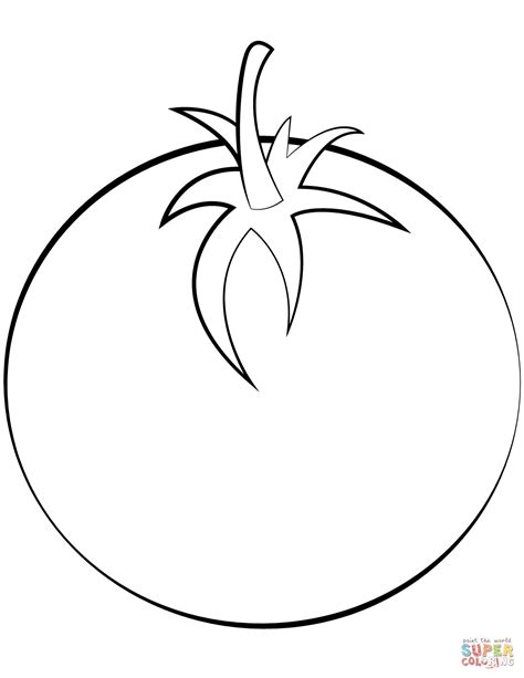 Dibujo De Tomate Para Colorear Dibujos Para Colorear Imprimir Gratis