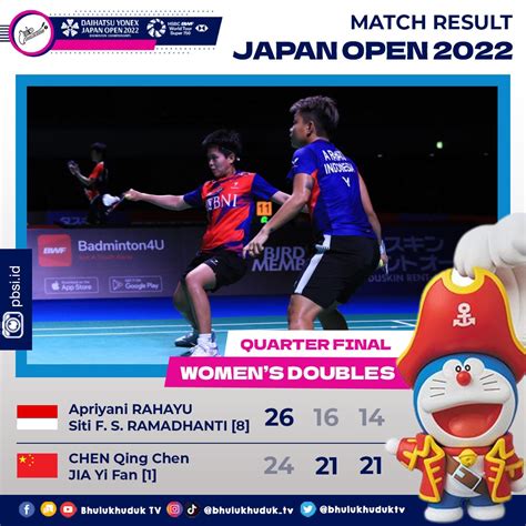 Bhulukhuduk TV On Twitter DAIHATSU YONEX Japan Open 2022 Quarter