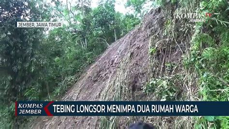 Tebing Setinggi 20 Meter Longsor Menimpa Dua Rumah Warga Video