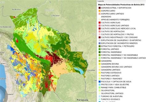 Mapa De Bolivia Y Sus Potencialidades Brainly Lat