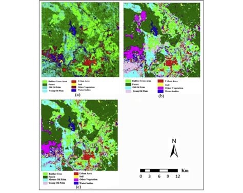 classification results of the a mahalanobis classifier pixel based download scientific