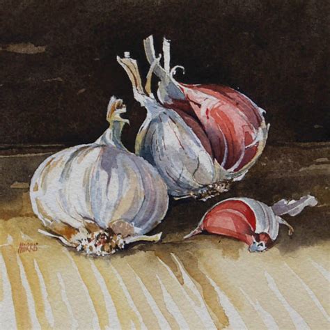 Garlic Painting At PaintingValley Explore Collection Of Garlic