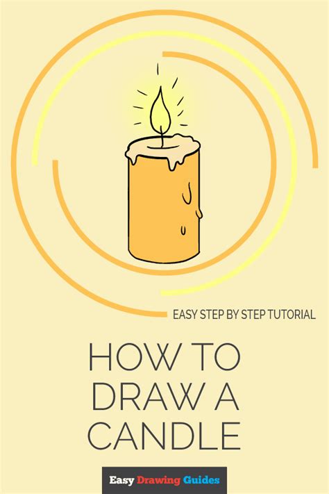 How To Draw A Candle Really Easy Drawing Tutorial