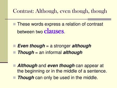 Although In Spite Of Despite Grammar Explanation