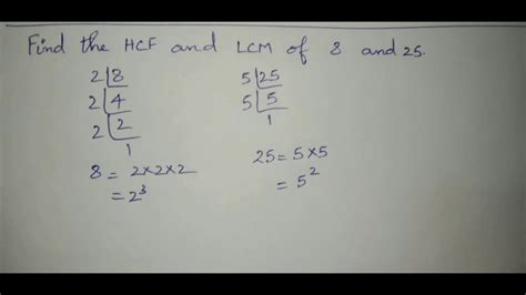 class 10 hcf and lcm part 1 youtube