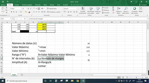 Cómo hallar la Amplitud de una tabla En Excel YouTube