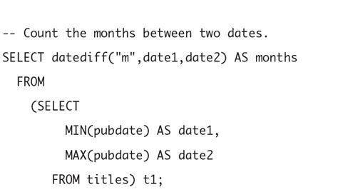 Sql Datediff Function