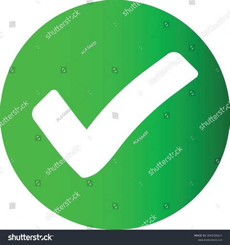 Perfect Check Mark Icon Vector Stock Vector Royalty Free