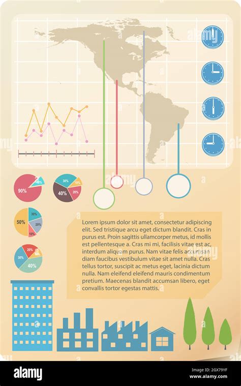 Modelo De Gr Fico Informativo De Un Mapa Imagen Vector De Stock Alamy