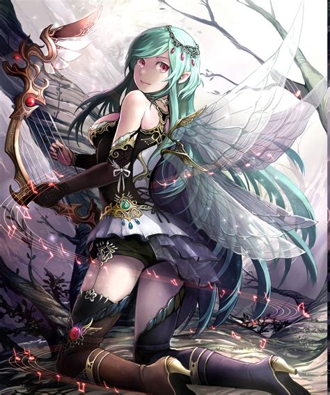 Wallpaper Illustration Fantasy Art Long Hair Anime Girls Wings Black Hair Computer