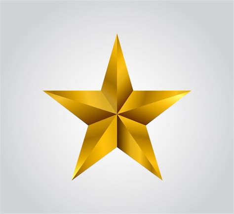 Icono De Estrella Dorada Vector Premium
