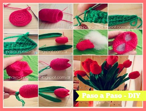 Tulipanes Tejidos Diy Paso A Paso