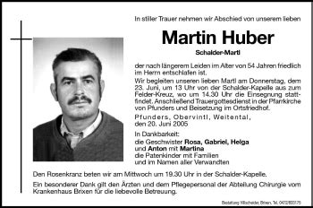 Traueranzeigen Von Martin Huber Trauer Bz