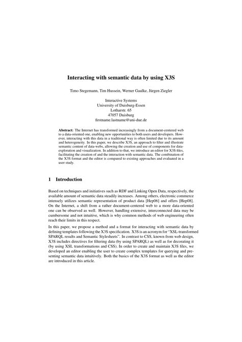 pdf interacting with semantic data by using x3s