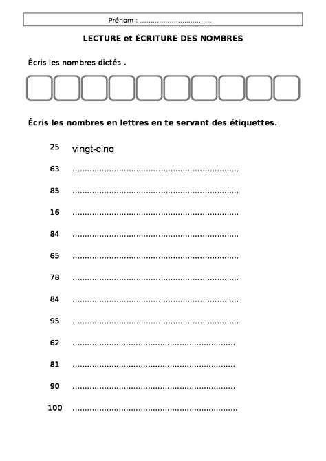 Num Ration Les Nombres Exercices Ce Ce Valuation The Best Porn