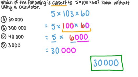 question video understanding place value when multiplying and rounding nagwa