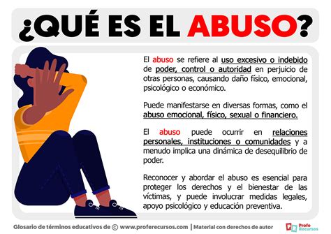 Qu Es El Abuso Definici N De Abuso