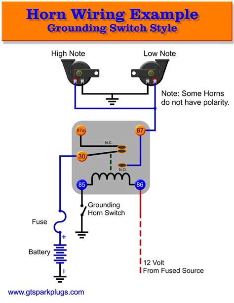 Pin Relay Wiring Diagram Horn