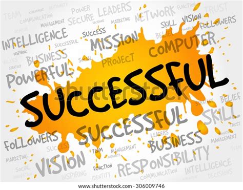 Successful Word Cloud Business Concept Stock Vector Royalty Free