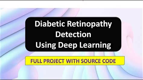 diabetic retinopathy detection using deep learning cnn matlab project with source code youtube