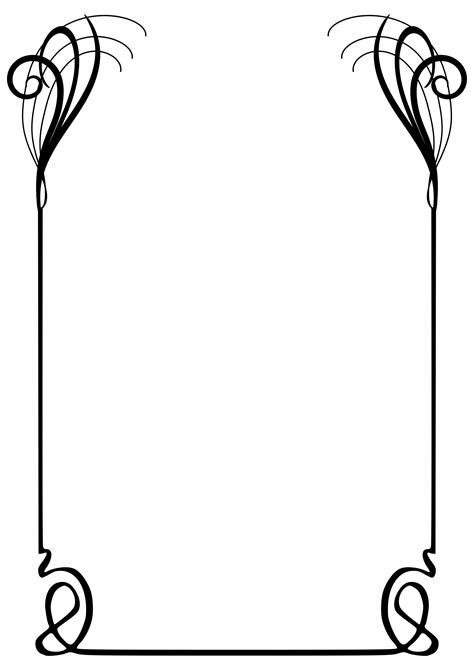 A4 Size Border Design Png Pngkey Automatically