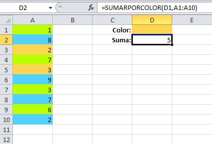 Operaciones Con Colores En Excel Excel Total
