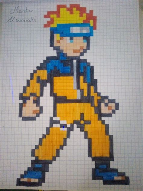 Naruto Uzumaki Pixel Art Art Naruto Uzumaki