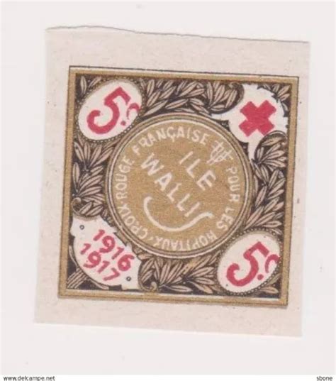 Vignette Militaire Delandre Croix Rouge Ile Wallis Eur