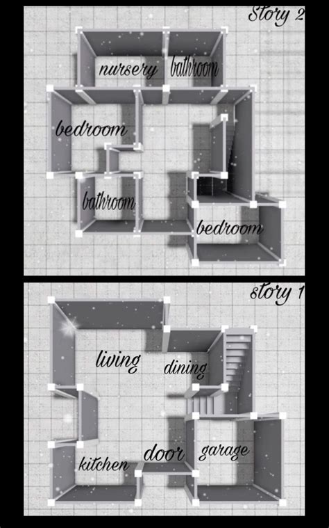 Story Bloxburg House Layout House Layouts Tiny House Layout Small