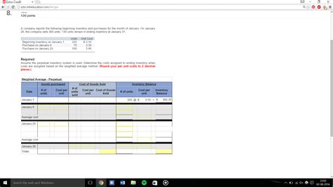 Solved A Company Reports The Following Beginning Inventory Chegg