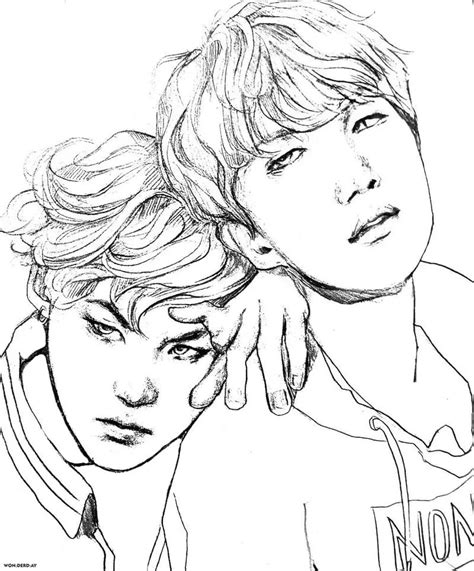BTS Coloring Pages To Print Free Printable Coloring Pages