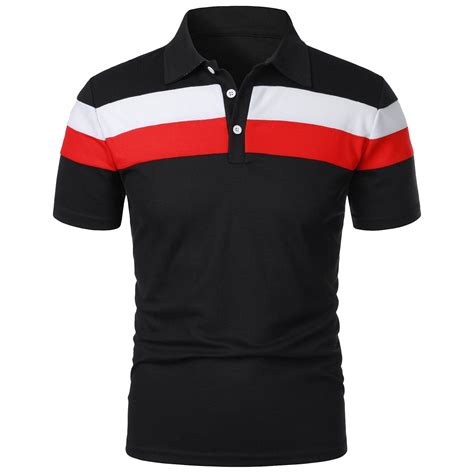 Hfolob Men S Polo Shirt Male Summer Shirt Short Sleeve Assorted Colors