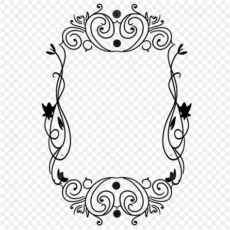 Borde Negro Elegante PNG Elegante Frontera Frontera De Dibujos