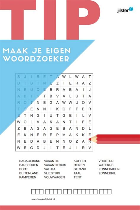 Maak Eenvoudig Je Eigen Woordzoeker Woordzoeker Woorden
