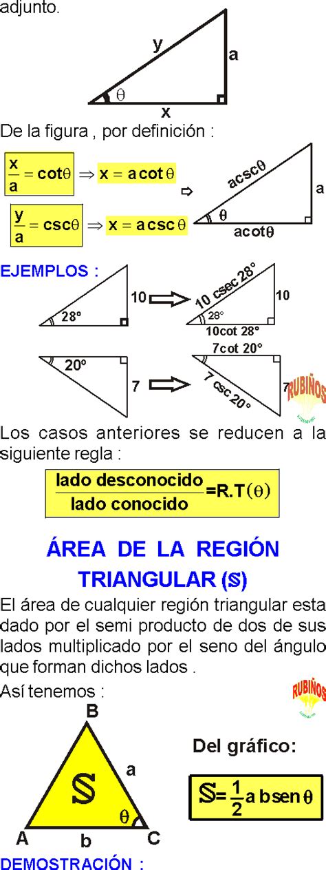 RESOLUCIÓN DE TRIÁNGULOS RECTÁNGULOS EJERCICIOS RESUELTOS PDF