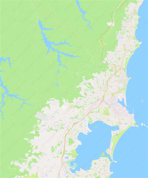 Wollongong Vector Map Modern Atlas AI PDF Boundless Maps