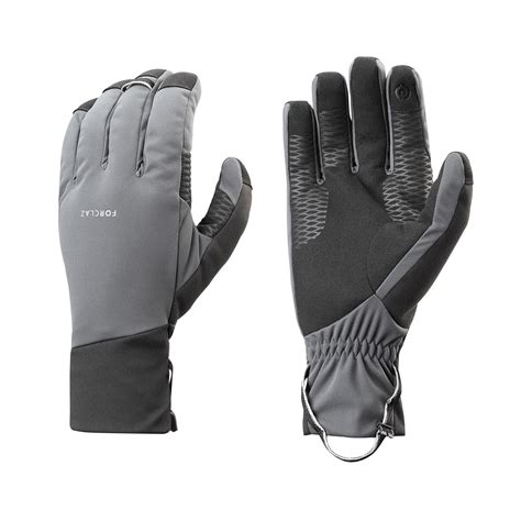 Gants de randonnée tactiles et coupe vent MT 900 gris Gris Carbone