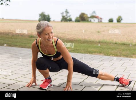 Frontal Full Body View Mature Woman Hi Res Stock Photography And Images