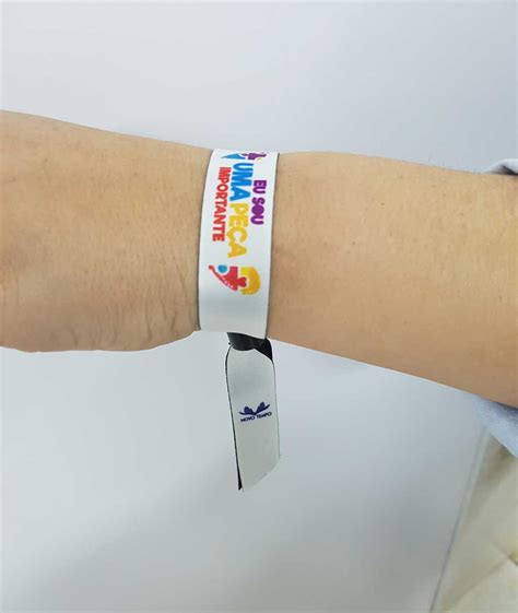Pulseira Identifica O Para Eventos Personalizada Unid