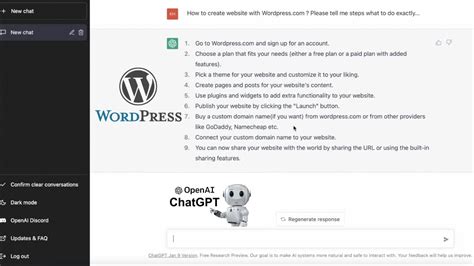 Usando ChatGPT Para Construir Un Sitio Web De Wordpress Mi Wordpress