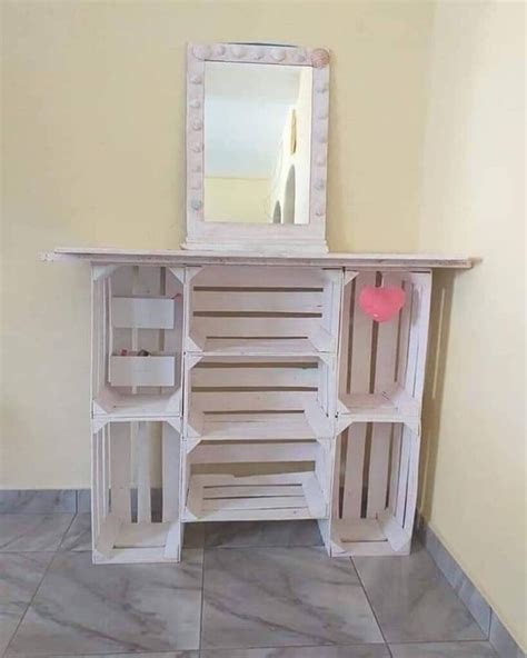 ÉSTOS SON LOS MUEBLES QUE PUEDES HACER CON CAJAS DE MADERA RECICLADAS