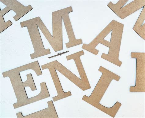 Letras Y N Meros Madera Dm Rac De Fusta