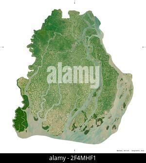 Barisal Division Of Bangladesh High Resolution Satellite Map Stock